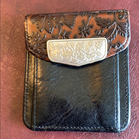 Brighton | Bags | Gently Used Small Black Brown Brighton Wallet | Poshmark